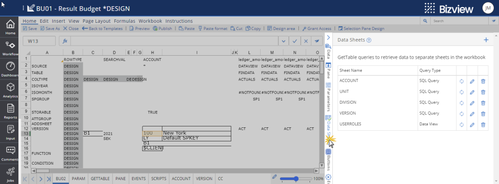 GETTABLE – Bizview v23