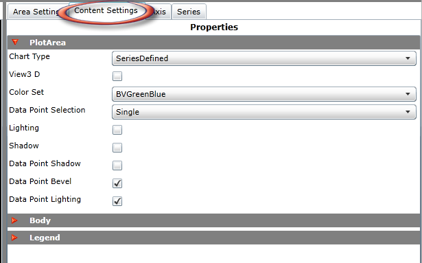 Content Settings – Bizview v23