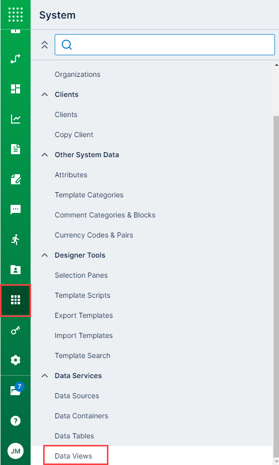Data Views – Bizview v23