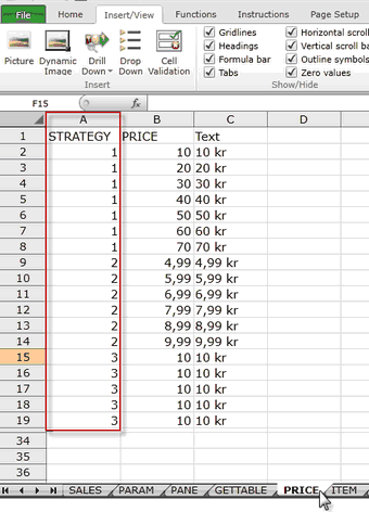 Dependent Drop Down – Bizview v23
