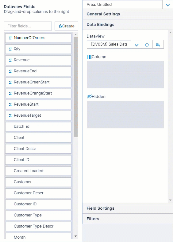 Data Bindings - Grid – Bizview v23
