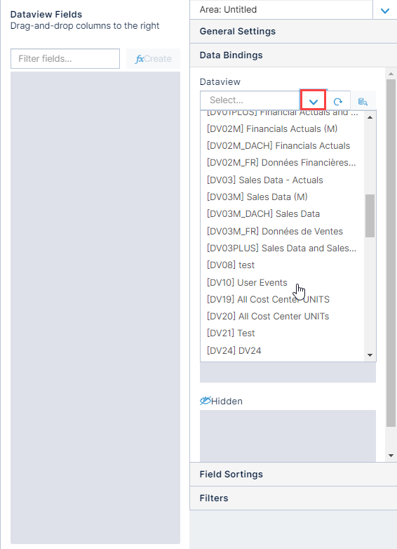 Data Bindings - Chart – Bizview v23