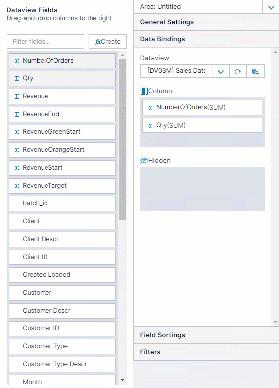 Data Bindings - Grid – Bizview v23