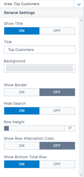 General Settings - Grid – Bizview v23