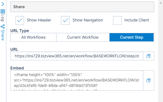 Sharing Workflows – Bizview v23