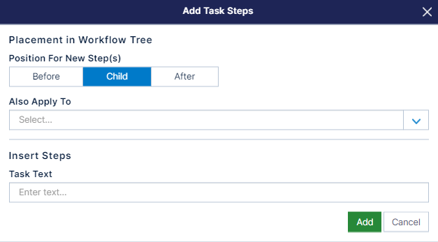 Insert Steps - Task – Bizview v23