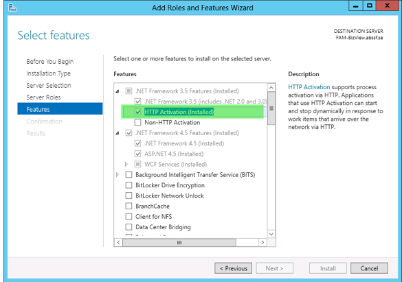 Manually Add ASP Server Roles to Windows Server 2012 – Bizview v23