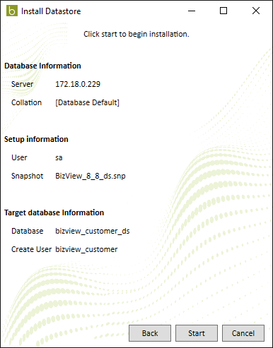 Snapshot File – Bizview v23